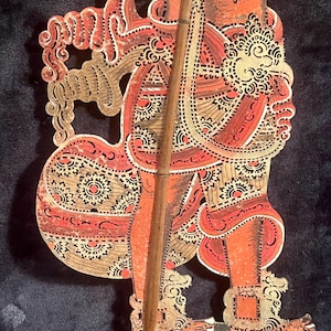 Antique Indonesian Shadow Puppet; Wayang Kulit Shadow Puppet; Vintage ...