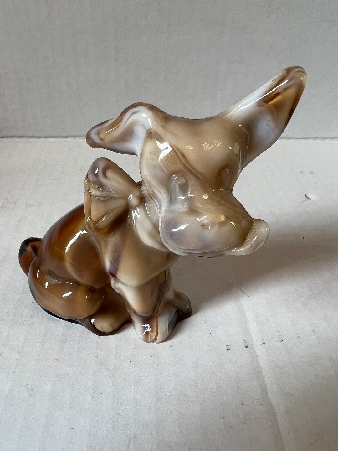 Vintage Imperial Caramel Slag End of Day Glass Scottish Terrier Dog ...