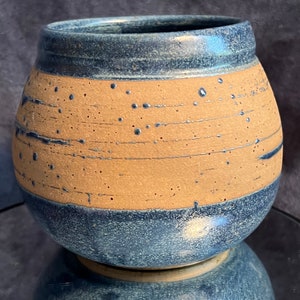Unique Dilker Pottery Stoneware Round Bowl Style Vase; - Etsy