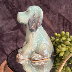 Vintage 1930s Beswick Seated Spaniel Puppy; Blue Spaniel Dog Figurine ...