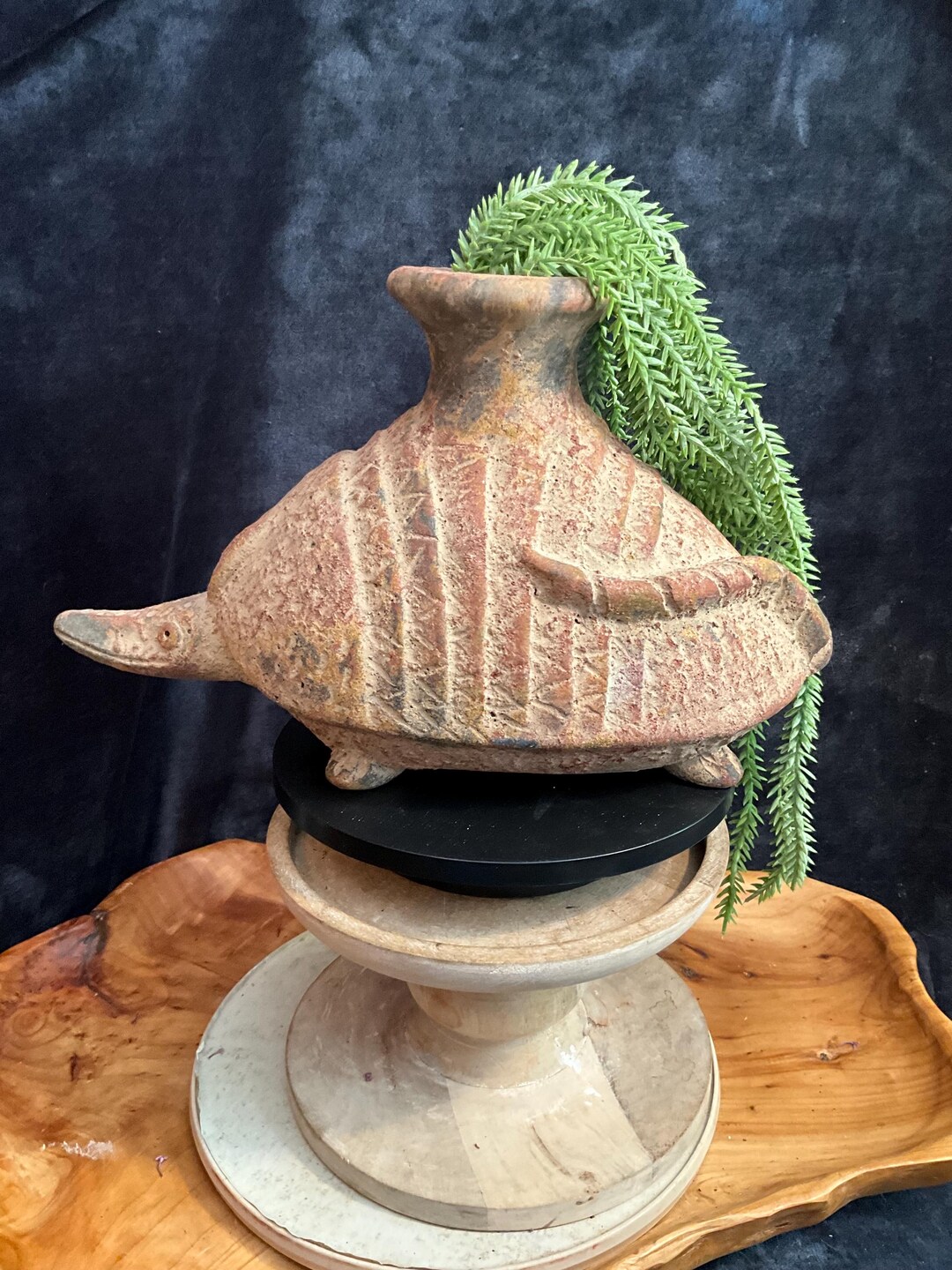 Vintage Large 14” Vintage Mesoamerican Pottery Armadillo; Terra Cotta ...