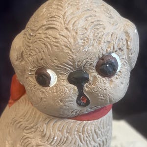 Vintage/antique Kewpie Dog Chalkware Figurine; Carnival Prize - Etsy