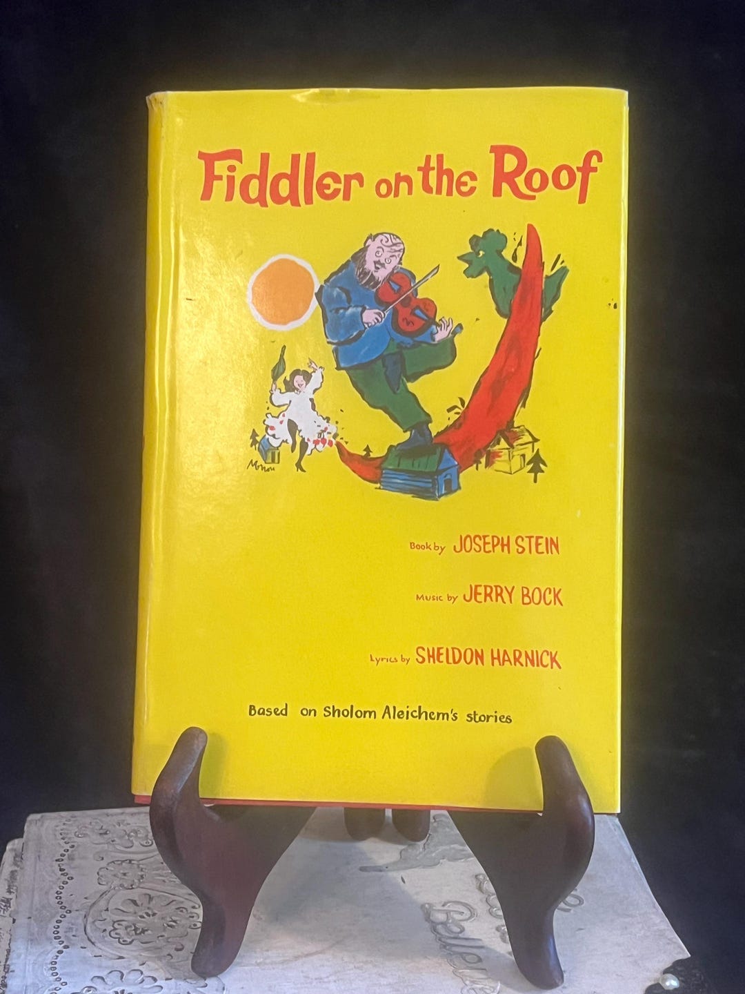 Vintage Book Club Edition 1964 Fiddler on the Roof Hardcover-written by ...