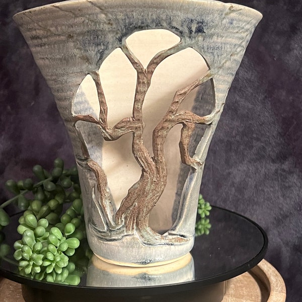 Pottery Luminary - Etsy