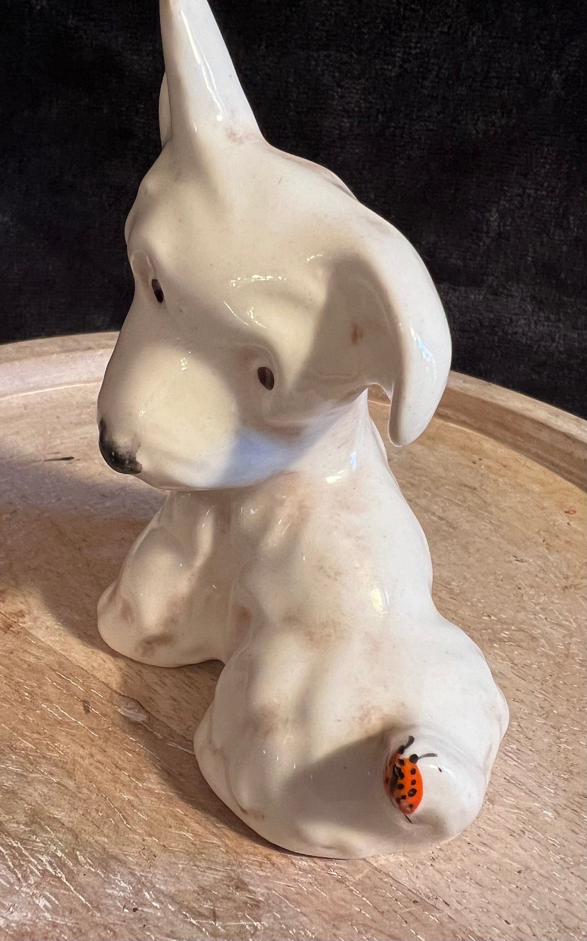 Vintage 1940s Beswick Scottie Dog With Ladybug 3.5 Tall - Etsy
