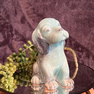 Vintage 1930s Beswick Seated Spaniel Puppy; Blue Spaniel Dog Figurine ...