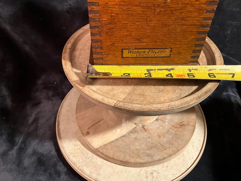 Antique Early Western Electric Oak Telephone Ringer Box; Oak Wood Bell ...