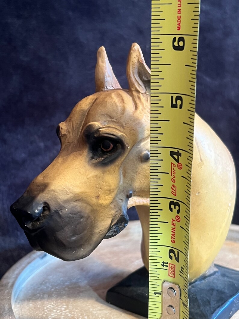 Very Rare Vintage Jan Allen Great Dane Sculpture; Very Realistic Great ...