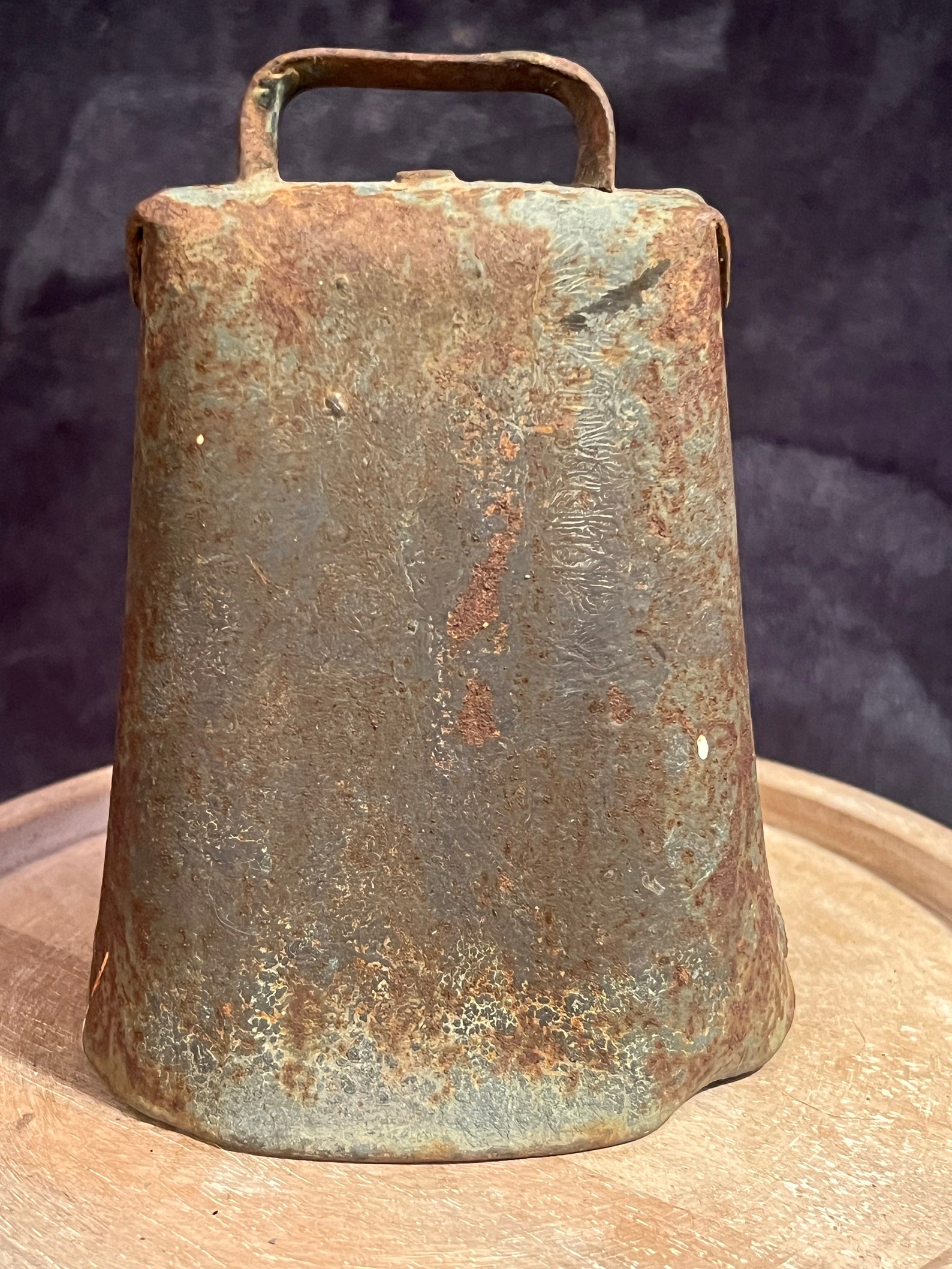 Gorgeous Antique Rustic Authentic Cow Bell; Primitive Bull Bell; Loud ...