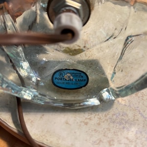 Hollywood Regency Style Stacked Cut Lead Crystal Glass Table Lamp by ...