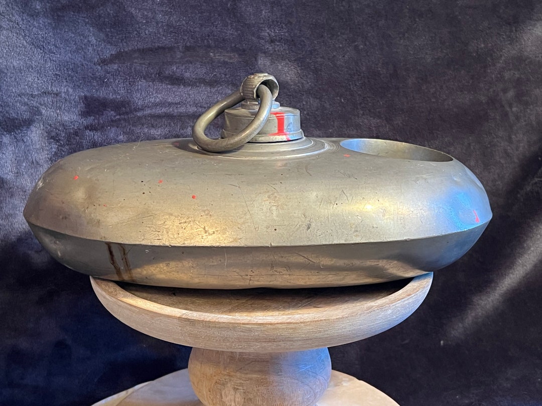 Antique Pewter Bed Warmer; Antique Hot Water Bottle; Bed Warming Pan ...