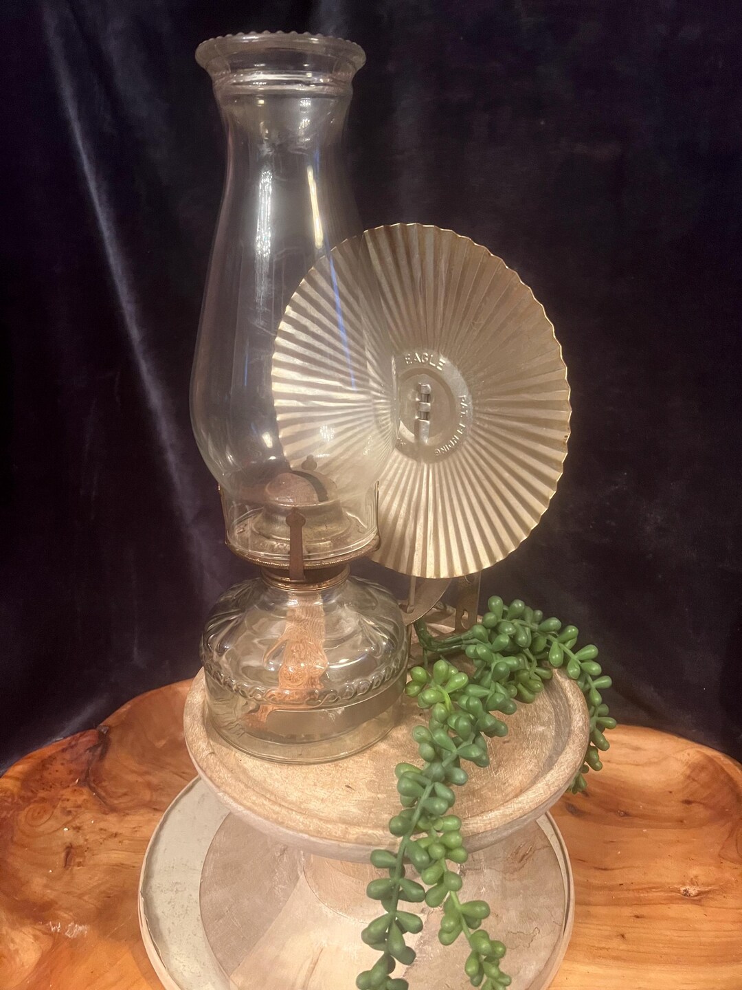 Antique Eagle Oil Lantern; Wall Mounted Oil Lantern With Reflector ...