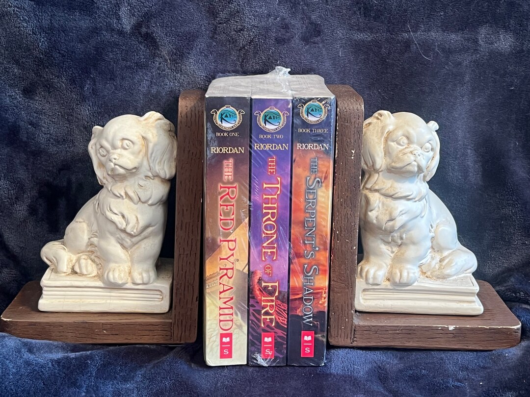 Vintage Ceramic Spaniel Bookends; Danesi Arts Bookends; Rare Canadien ...