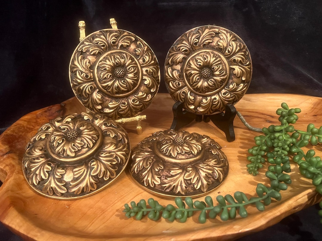 Ornate Round Gold Tone Medallions; Sold Individually - Etsy