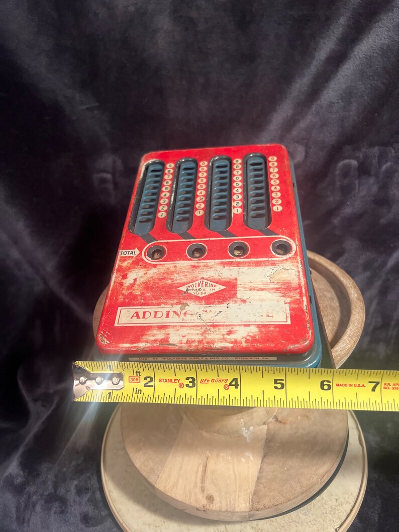 Vintage 1940s Wolverine Supply Adding Machine Tin Toy Adding Machine - Etsy
