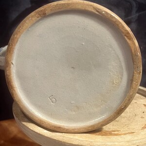 Antique Early (1890 - 1906) Whites Utica Stoneware Pitcher Blue & Grey ...