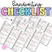 Ot-approved Writing Checklist- Printable and Laminate-ready Digital ...