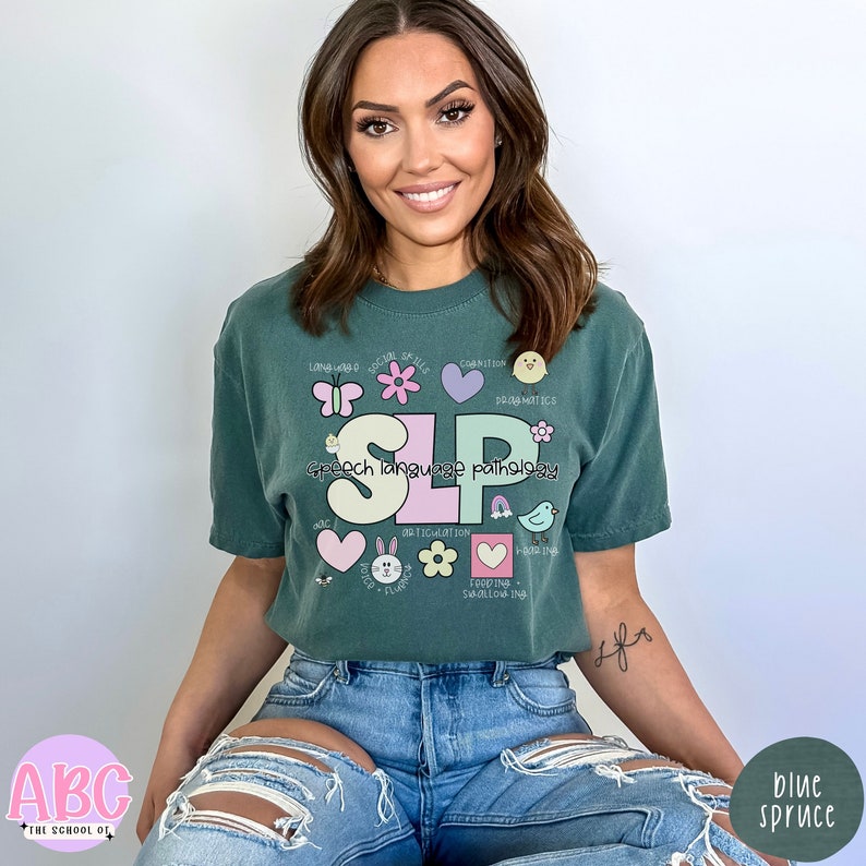 Whimsical SLP Scope of Practice Spring Comfort Colors Edition: Vibrant ...