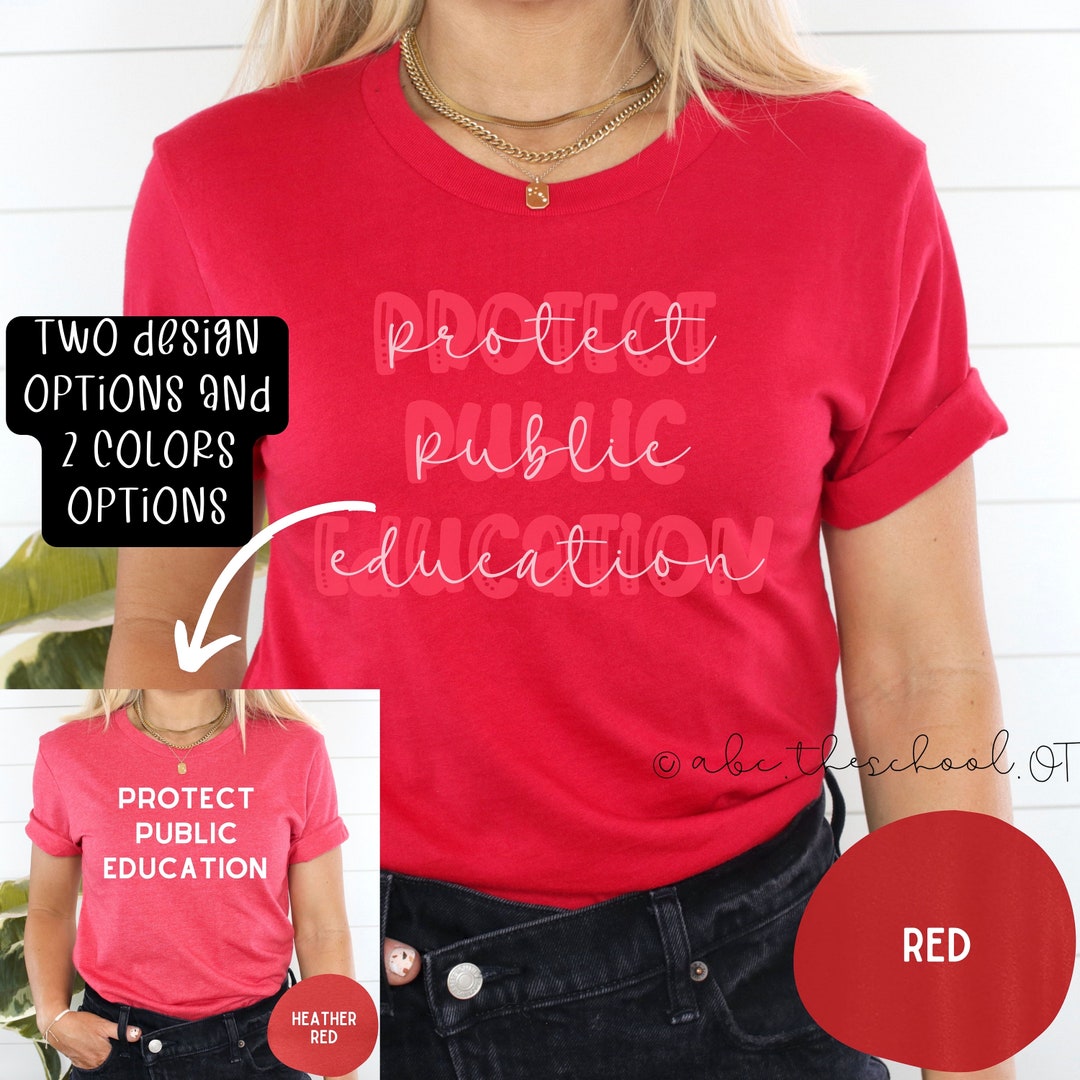 Protect Public Education Tee | Red for Education Tee | Public Education ...