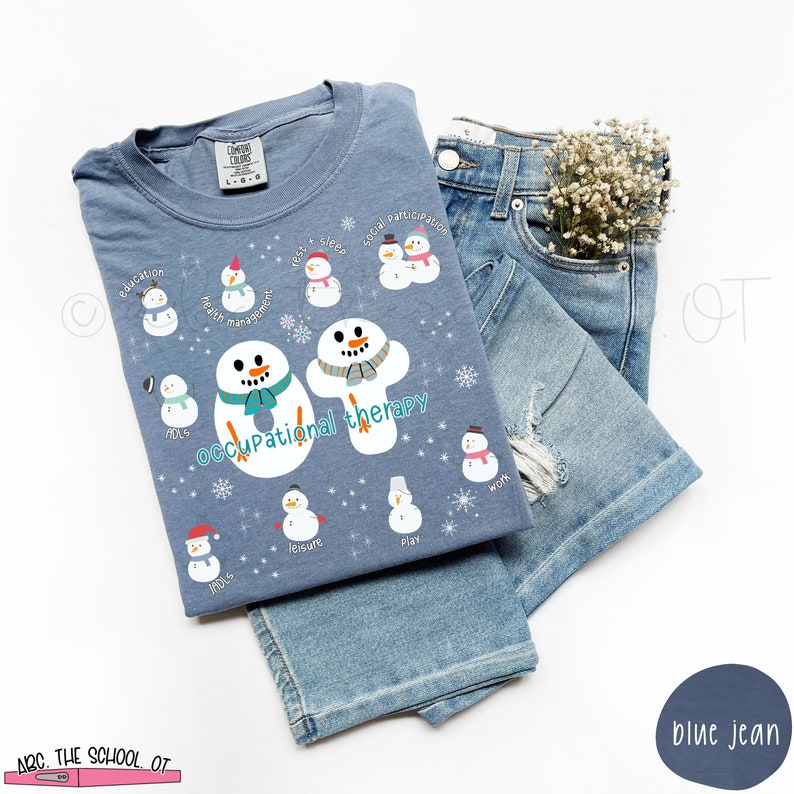 Occupational Therapy Snowman T-shirt for Winter Wardrobe Occupations T ...