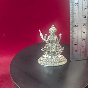 Pure Silver Gift,pure Silver Lakshmi Devi Idol With Antique Finish ...