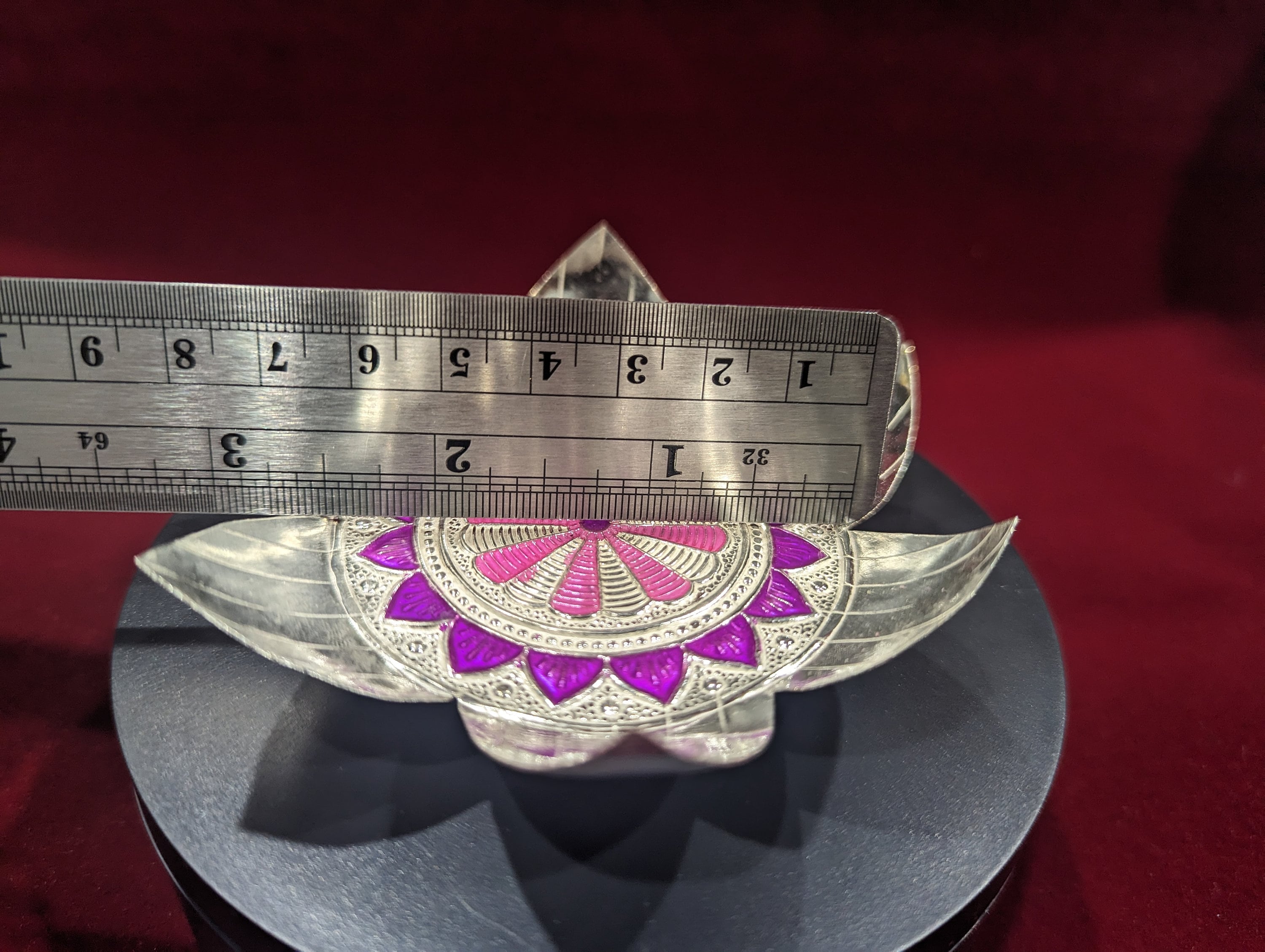 Pure Silver Lotus Stand , Pure Silver Gift Item , Return Gift,92.5 Pure ...