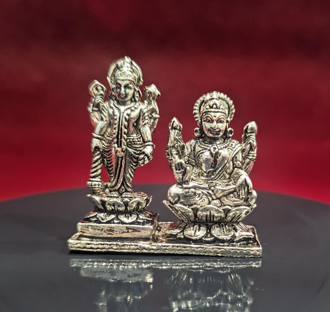 Pure Silver Gift,pure Silver Satyanarayana Swamy Idol Antique Finish ...