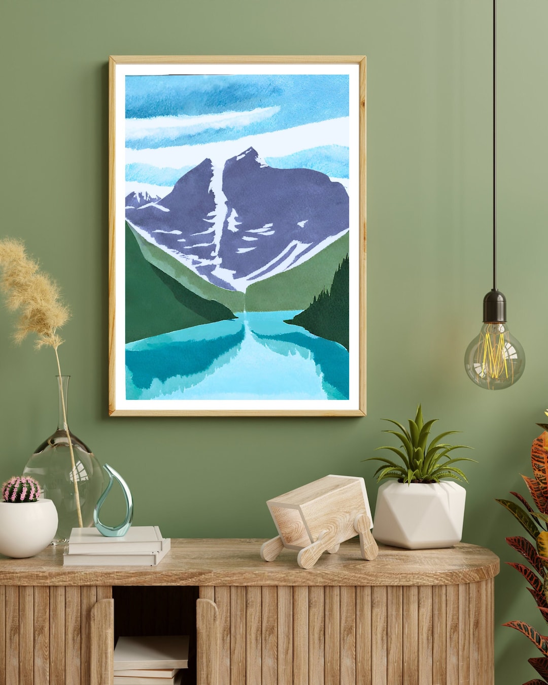 Banff National Park - Lake Louise - Original Watercolour Art - Digital ...