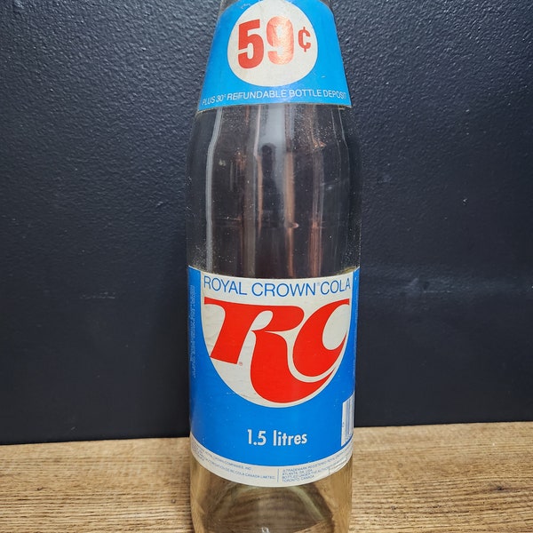 Rc Cola Glass Bottle - Etsy