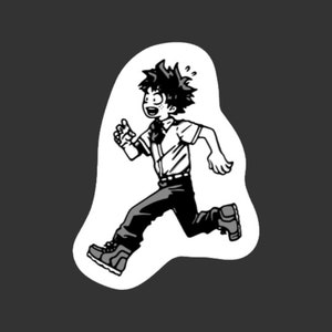 Cute Midoriya Izuku / Deku Run Manga Panel Sticker My Hero Academia ...