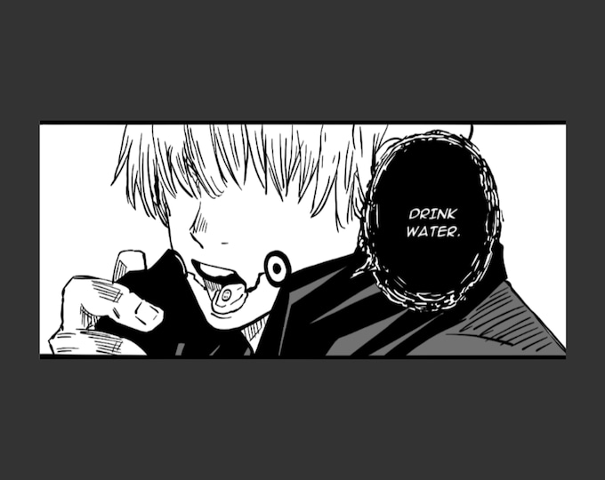 Inumaki Toge "drink Water" Meme Sticker - Jujutsu Kaisen Anime Vinyl ...