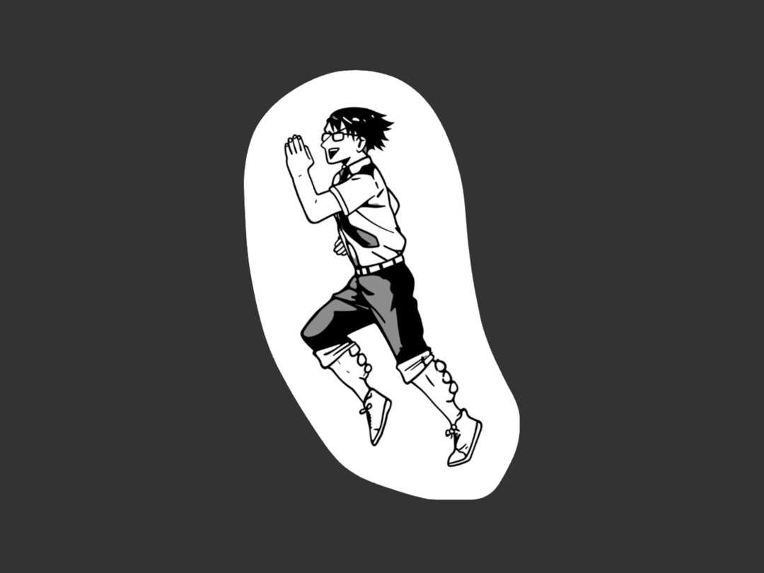 Iida Tenya Running Sticker My Hero Academia Manga Panel MHA Anime Vinyl ...