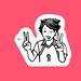 Oikawa Tooru Peace Sign Manga Panel Sticker Haikyuu - Etsy