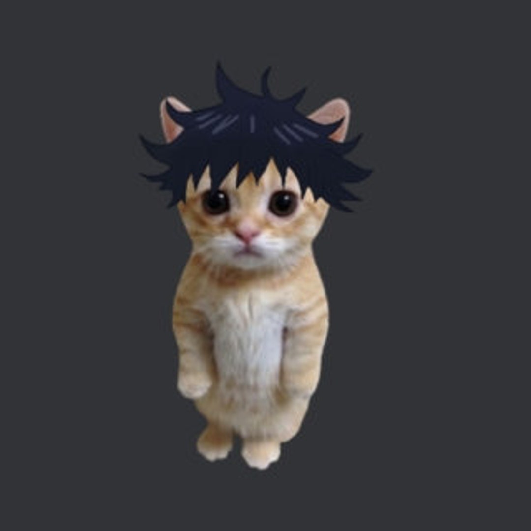 Fushiguro Megumi Cat Sticker jujutsu Kaisen - Etsy