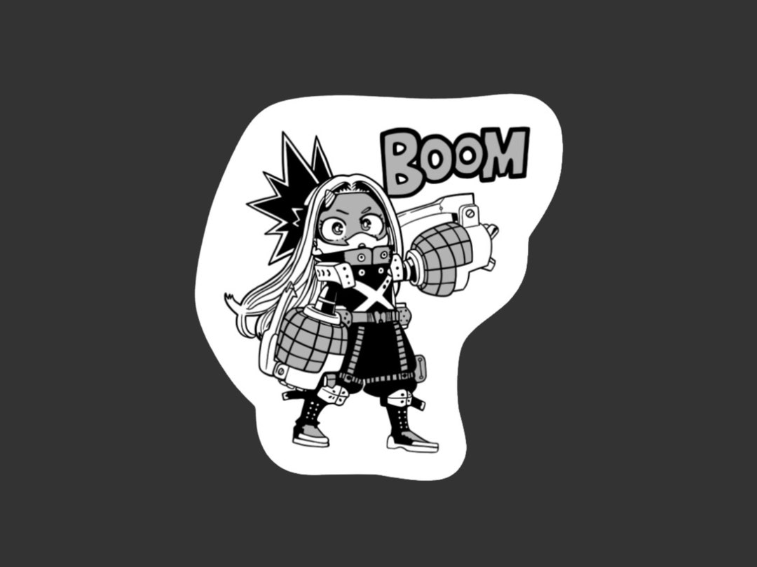 Eri / Pro-hero Dynamight Costume Sticker My Hero Academia / Boku No ...