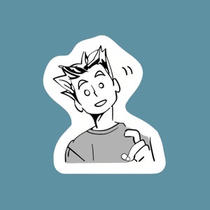 Bokuto Kotaro Head Tilt Manga Panel Sticker Haikyuu - Etsy