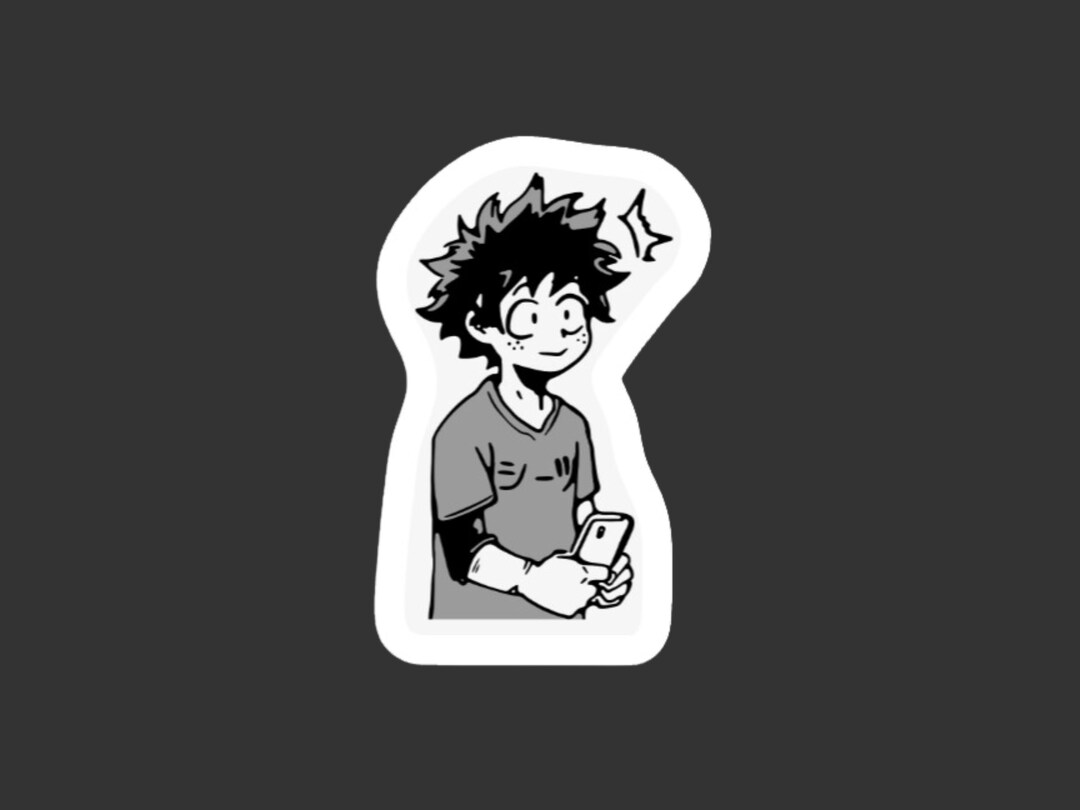 Midoriya Izuku / Deku Surprise Notification Manga Panel Sticker My Hero ...