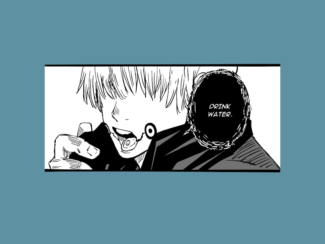 Inumaki Toge drink Water Meme Sticker Jujutsu Kaisen - Etsy
