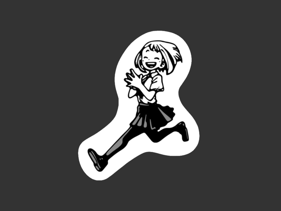 Cute Ochako Uraraka / Uravity Run Manga Panel Sticker My Hero Academia ...