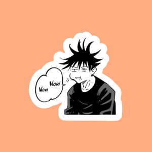 Fushiguro Megumi Nom Manga Panel Sticker Jujutsu Kaisen - Etsy
