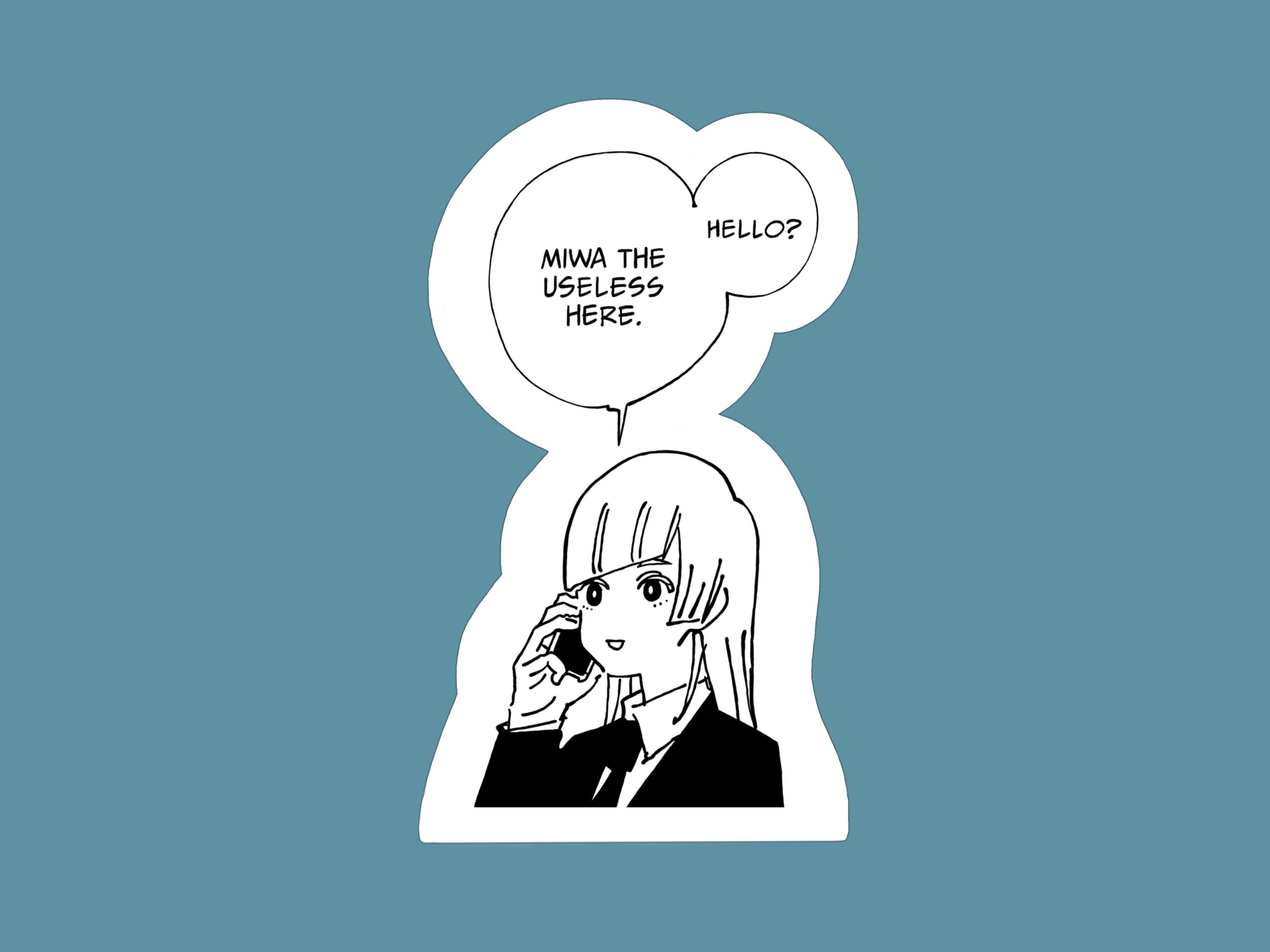 Miwa the Useless Manga Panel Sticker Jujutsu Kaisen - Etsy
