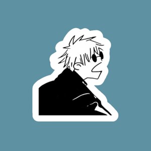 Gojo Satoru Doodle Manga Panel Sticker Jujutsu Kaisen - Etsy