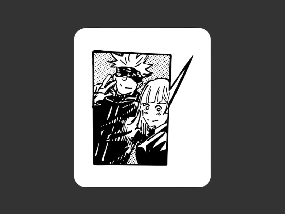 Miwa Kasumi & Gojo Satoru Selfie Sticker Jujutsu Kaisen Manga Panel ...