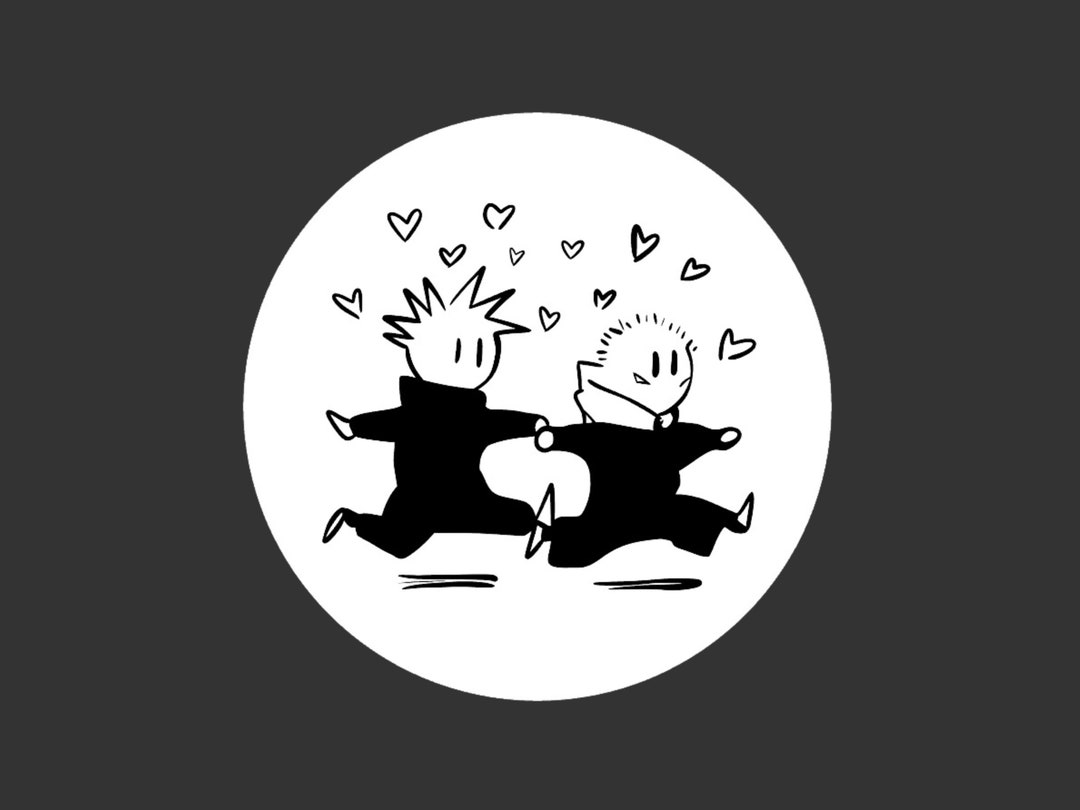 Itadori Yuuji / Fushiguro Megumi Running Duo Sticker Jujutsu Kaisen - Etsy