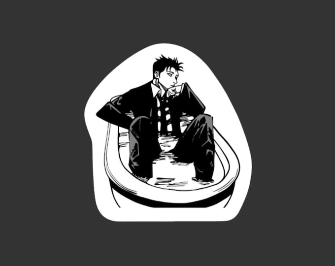 Higuruma Hiromi Bathtub Manga Panel Sticker - Jujutsu Kaisen - Etsy