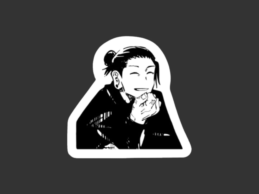Geto Suguru Smiling Manga Panel Sticker Jujutsu Kaisen - Etsy