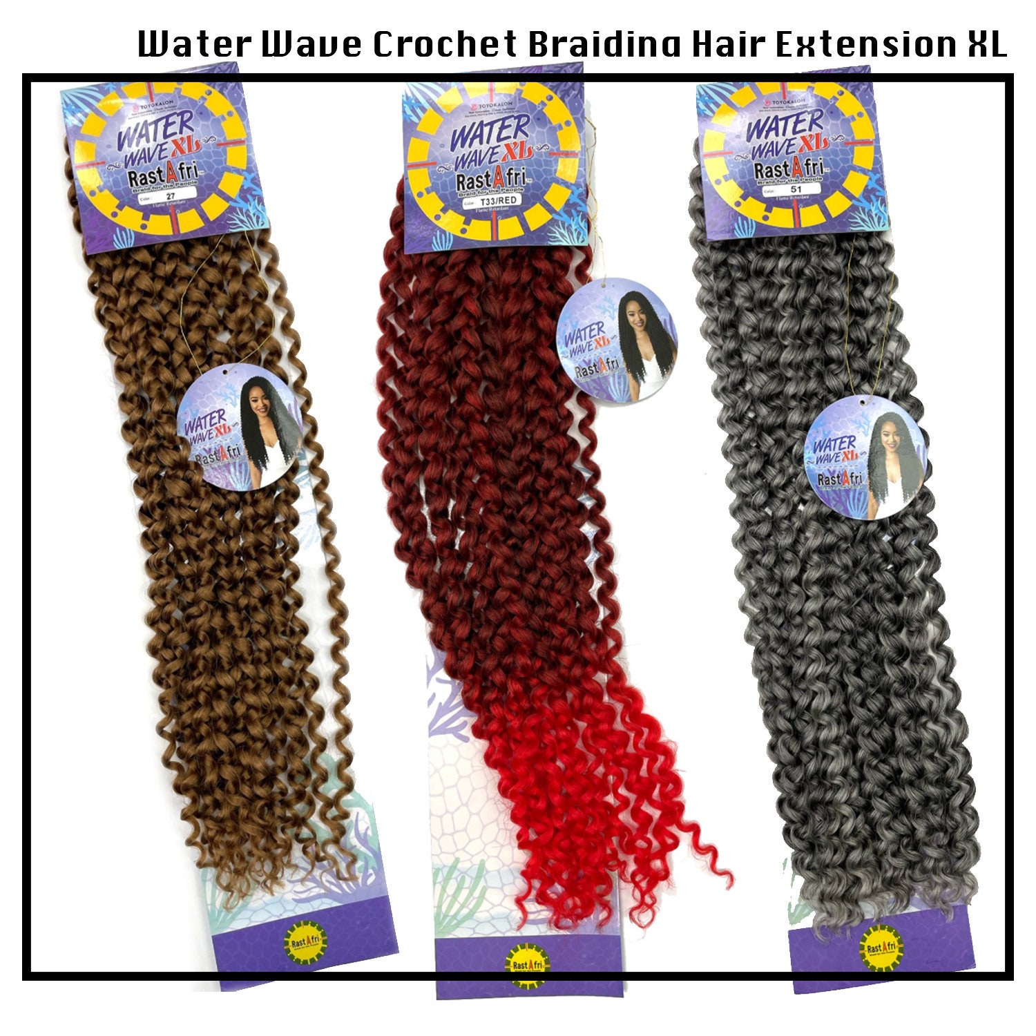 Water Wave Crochet Braiding Hair Extension XL - Etsy