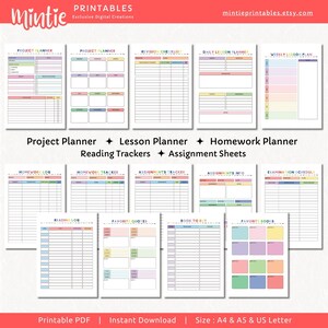 Kids School Planner 2024-2025 Student Planner Digital PDF School ...