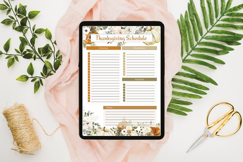 Thanksgiving Planner Printable, Holiday Planner, Thanksgiving Binder ...
