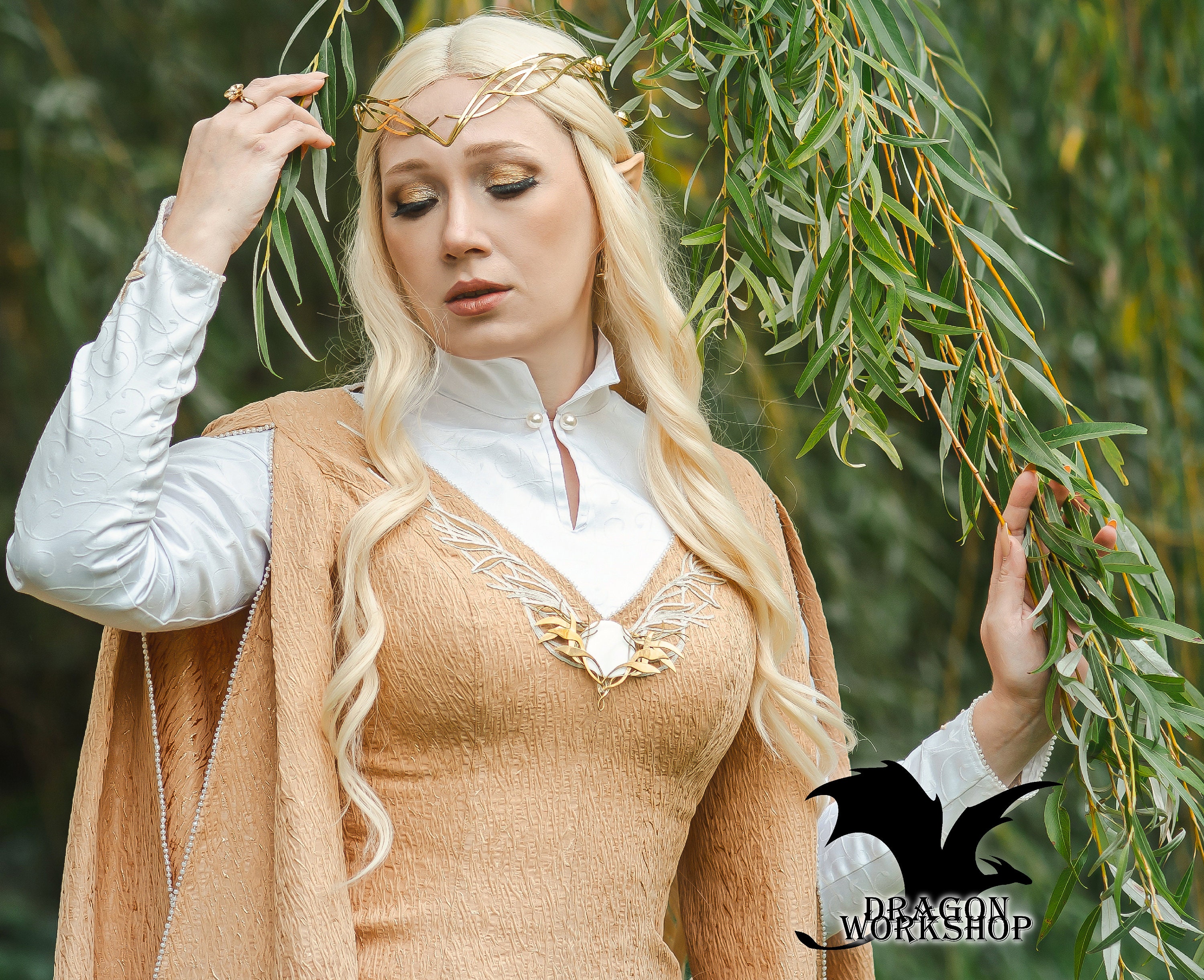 Elven Brooch Jewelry Cosplay Brooch on Magnets Handmade Elf Pearl - Etsy